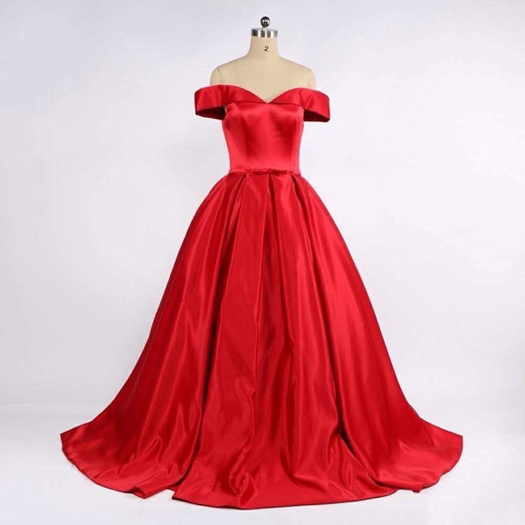 Custom | Dresses | Custommade Red Gown | Poshmark